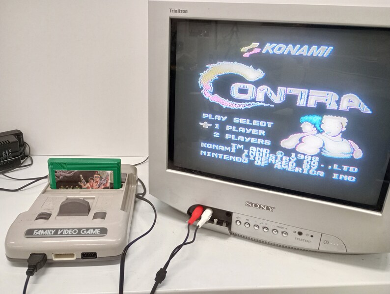 Contra 24 In1 Gryzor Game 90s RARE Famicom Nes Game Cartridge 8bit - Etsy