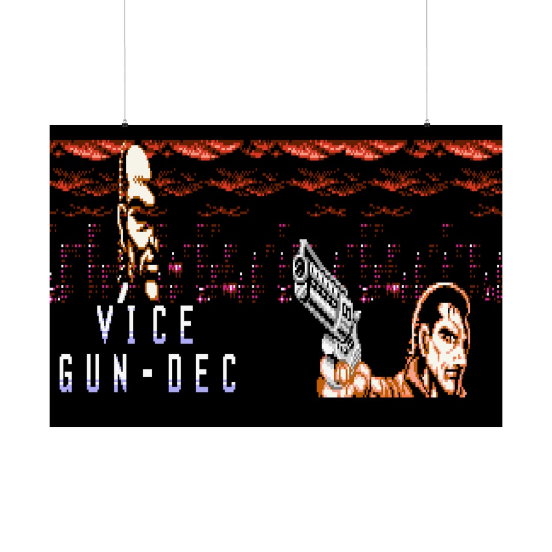 Vice Gun-dec Project Doom Screen NES 8 Bit Game Box Cover Famicom Matte ...