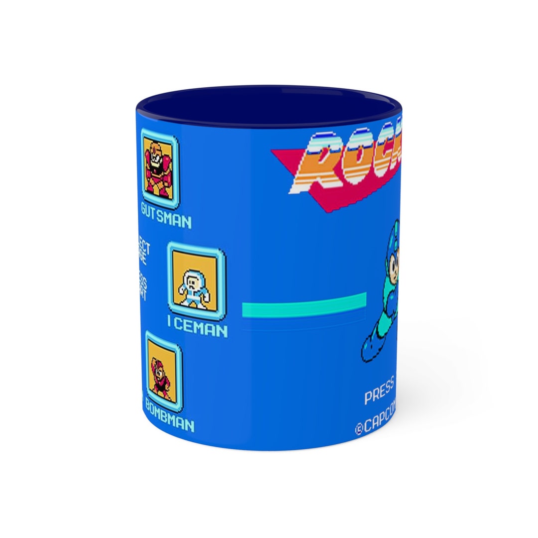 Rockman Megaman Start Screen Boss Select 8 Bit Classic Game Colorful ...