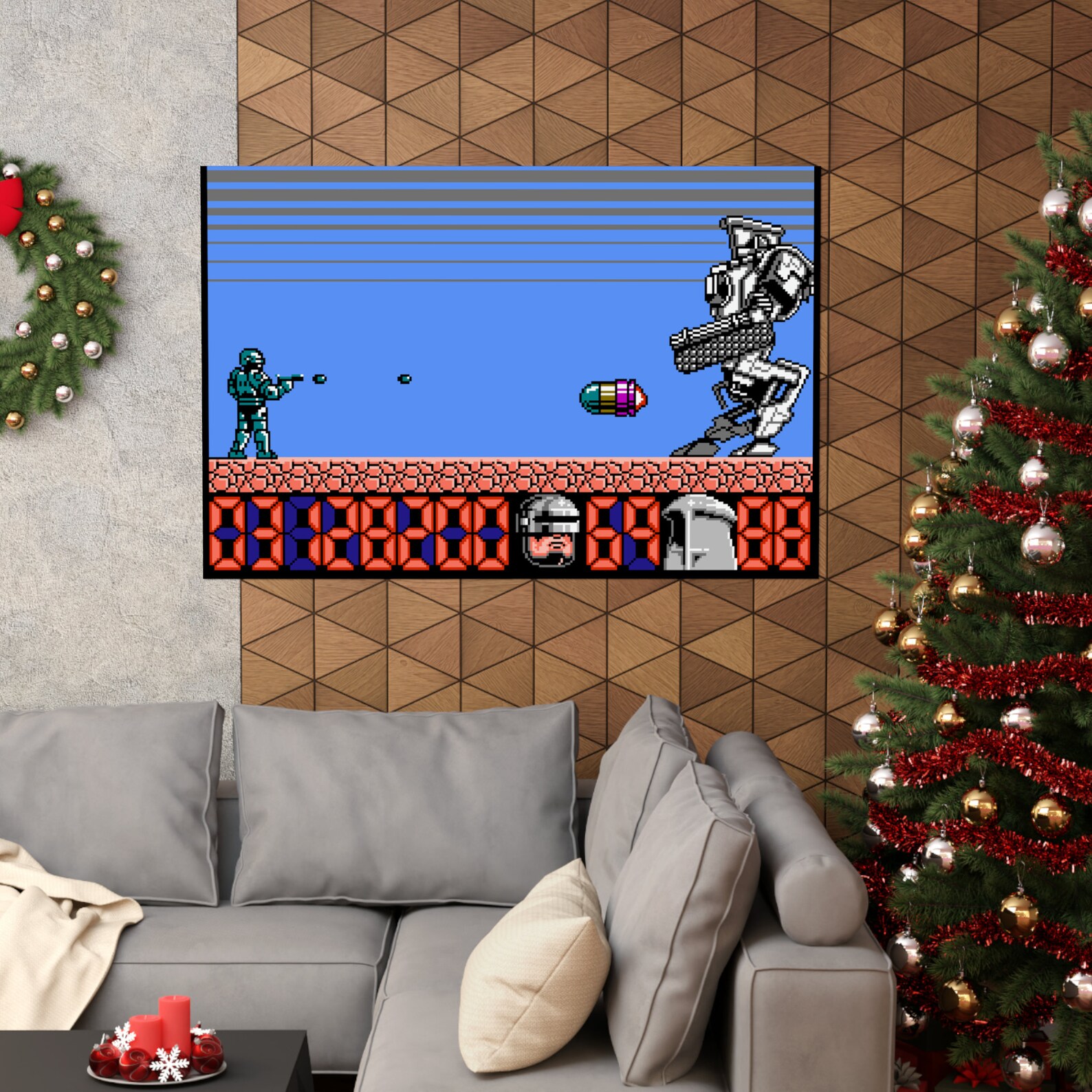 Copy of Robocop 2 Final Battle End Screen NES 8 Bit Game Box Cover ...