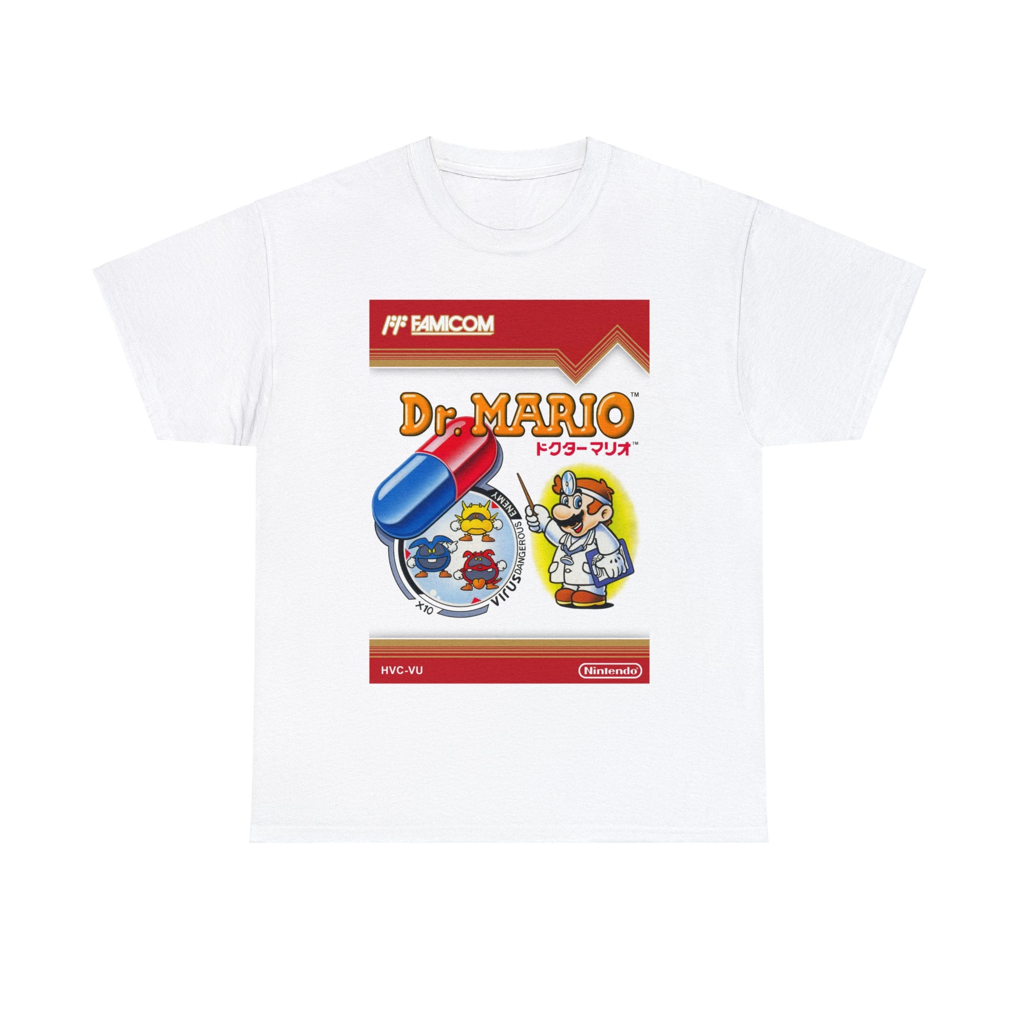 Dr. Mario Nes Game Poster Box T Shirt Natural Color All Sizes S to 5XL ...