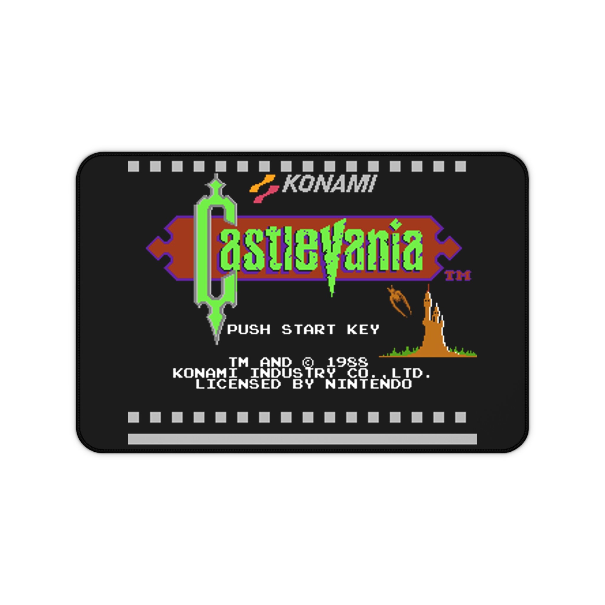 Castlevania 1 Start Screen Nes 8 Bit Game Desk Mat Cover Artwork - Etsy