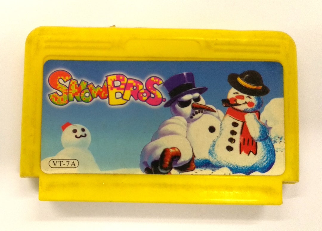 Snow Bros Game 90s RARE Famicom Nes Game Cartridge 8bit - Etsy