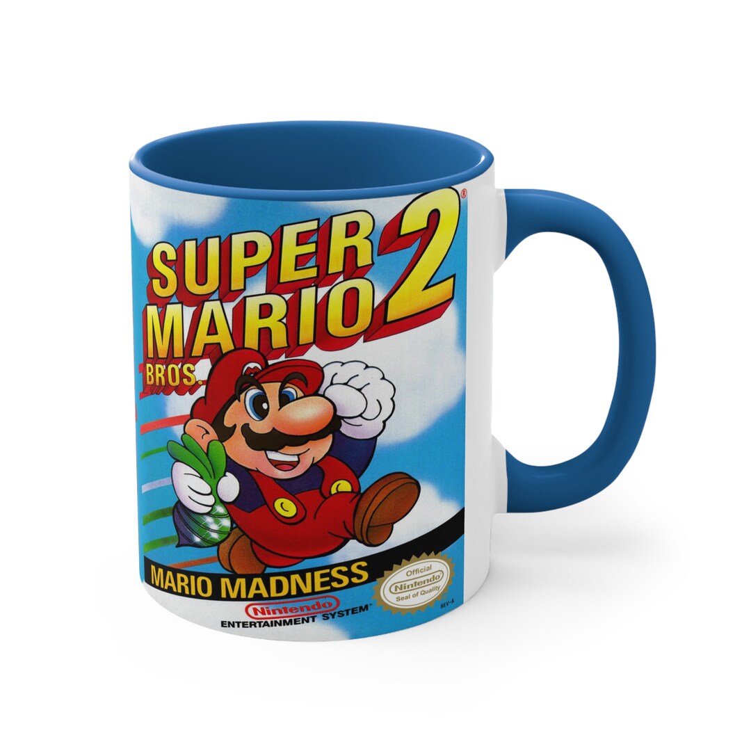 SMB 2 USA S. Mario Bros 2 NES 8 Bit Game Box Cover Famicom Accent ...