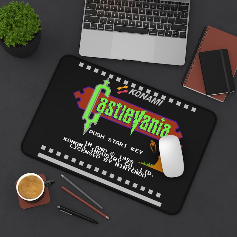 Castlevania 1 Start Screen Nes 8 Bit Game Desk Mat Cover Artwork - Etsy