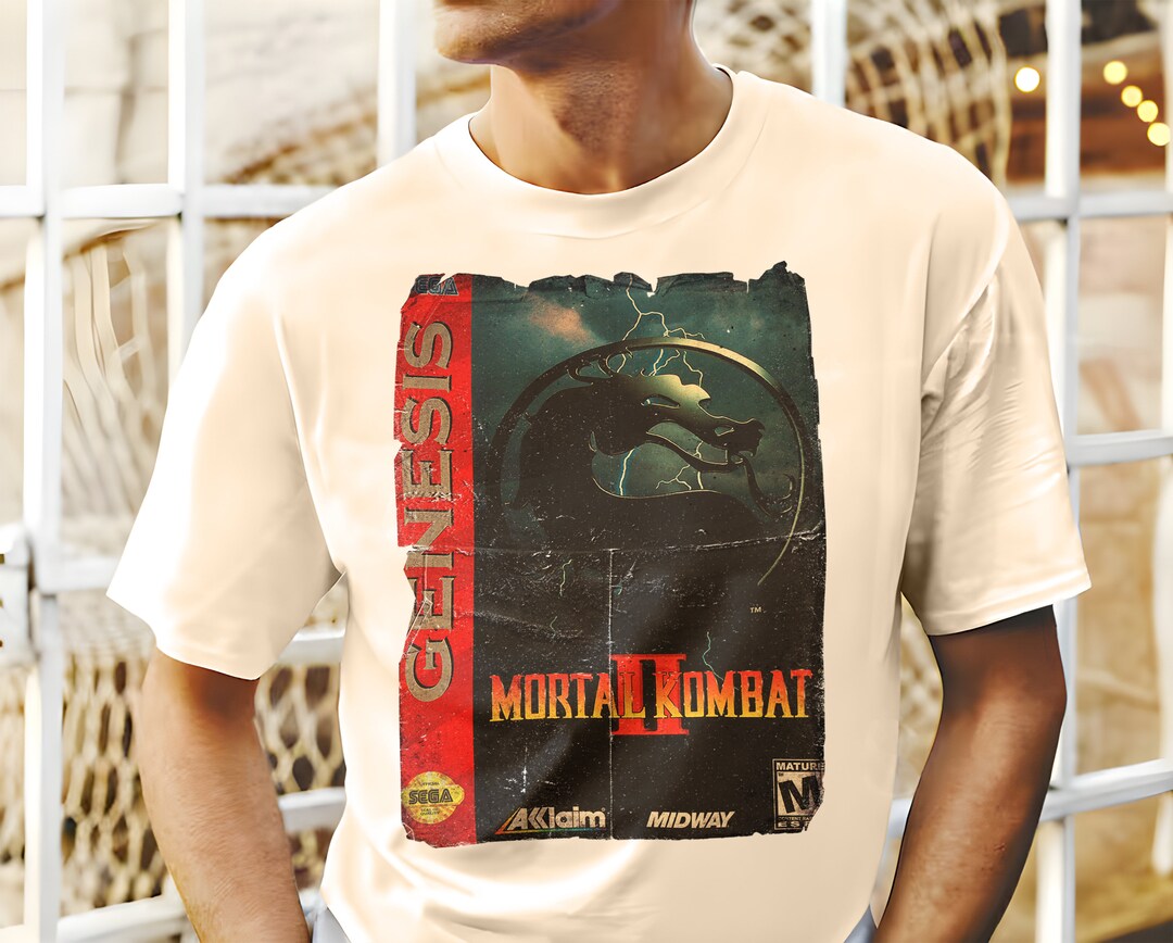 Mortal Kombat II - Sega Genesis Vintage T Shirt 8 Colors Unisex All ...