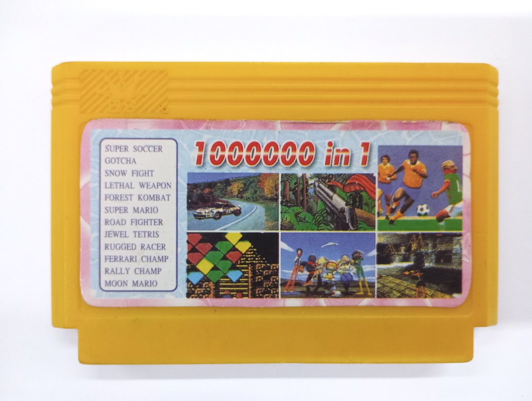 1000000 in 1 Game Gotcha Mario Soccer 90s RARE Famicom Nes - Etsy
