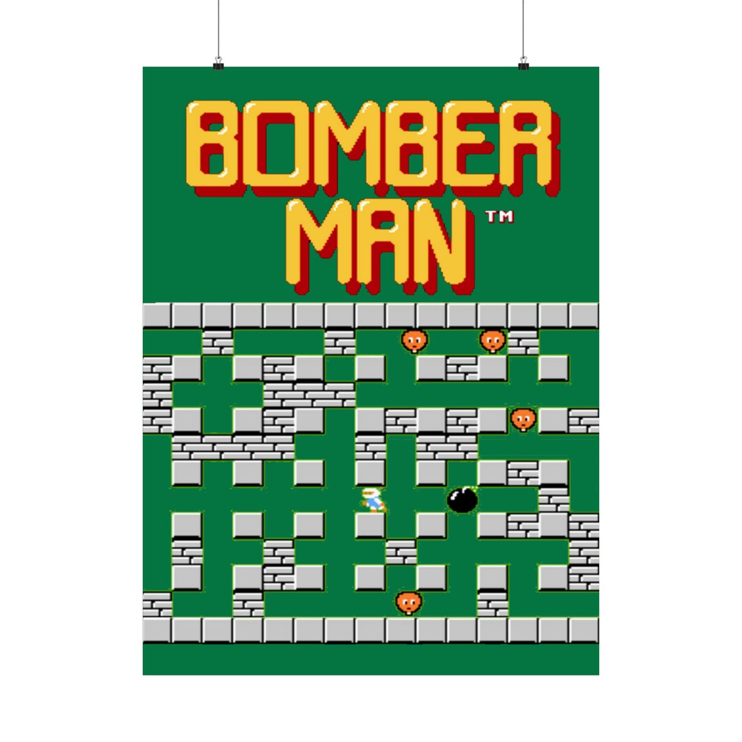 Bomberman NES 8 Bit Game Box Cover Famicom Matte Vertical Posters - Etsy