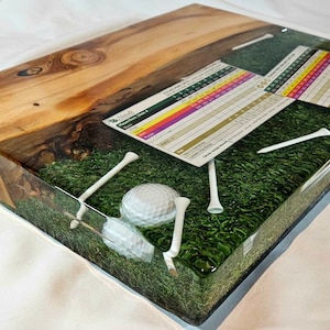 Custom Golf Epoxy Charcuterie Board / Insert Custom Items / Father's ...