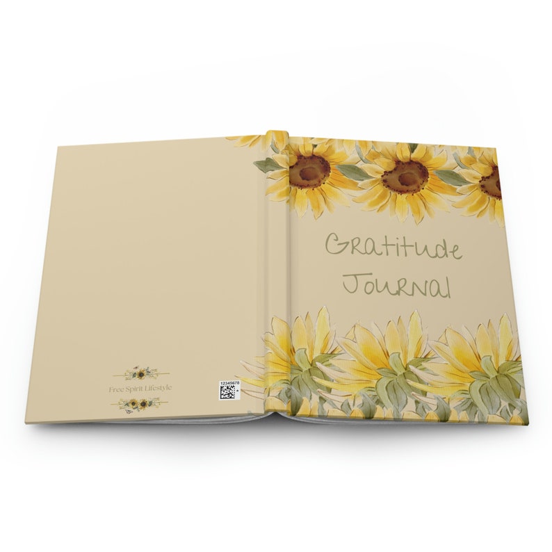 Beautiful Inspirational Sunflower Design Gratitude Journal Hardcover ...