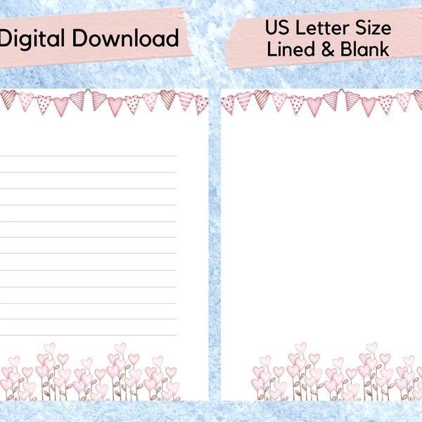 Printable Love Letter Paper - Etsy