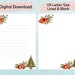 PRINTABLE Christmas Letter Paper, Christmas Decor Writing Paper ...