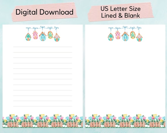 Easter Egg Writing Template