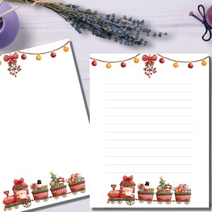 Christmas Printable Letter Paper, Santa Writing Paper, Christmas ...