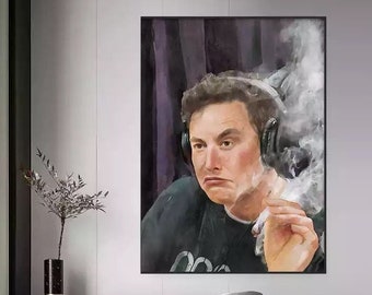 Elon Musk Smoking | Etsy