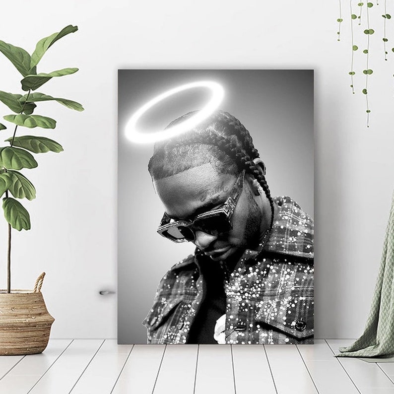 Unique Pop Smoke heaven Abstract Canvas Portrait - Etsy