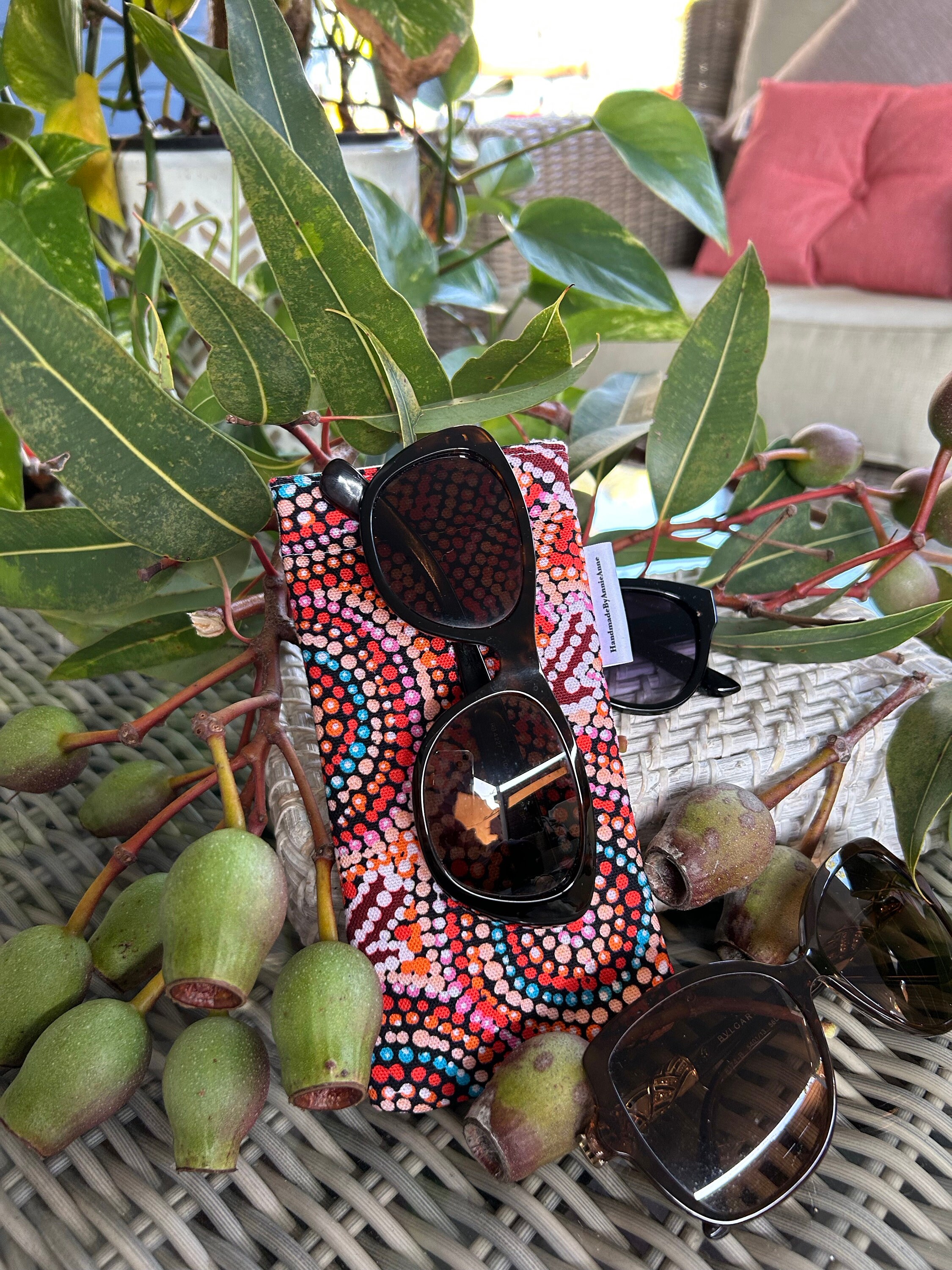 Indigenous Padded Sunglasses/ Glasses Case Indigenous Pattern ...