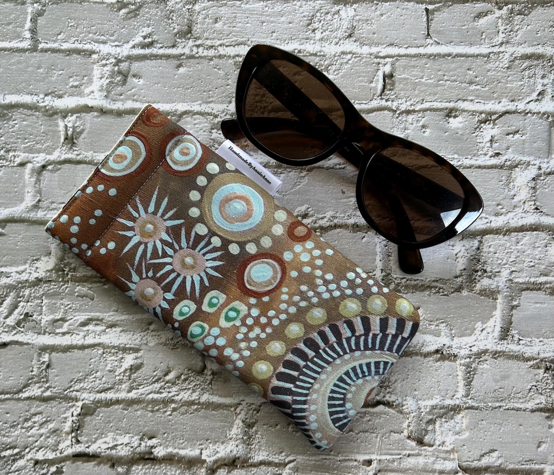 Indigenous Padded Sunglasses/ Glasses Case Indigenous Pattern ...