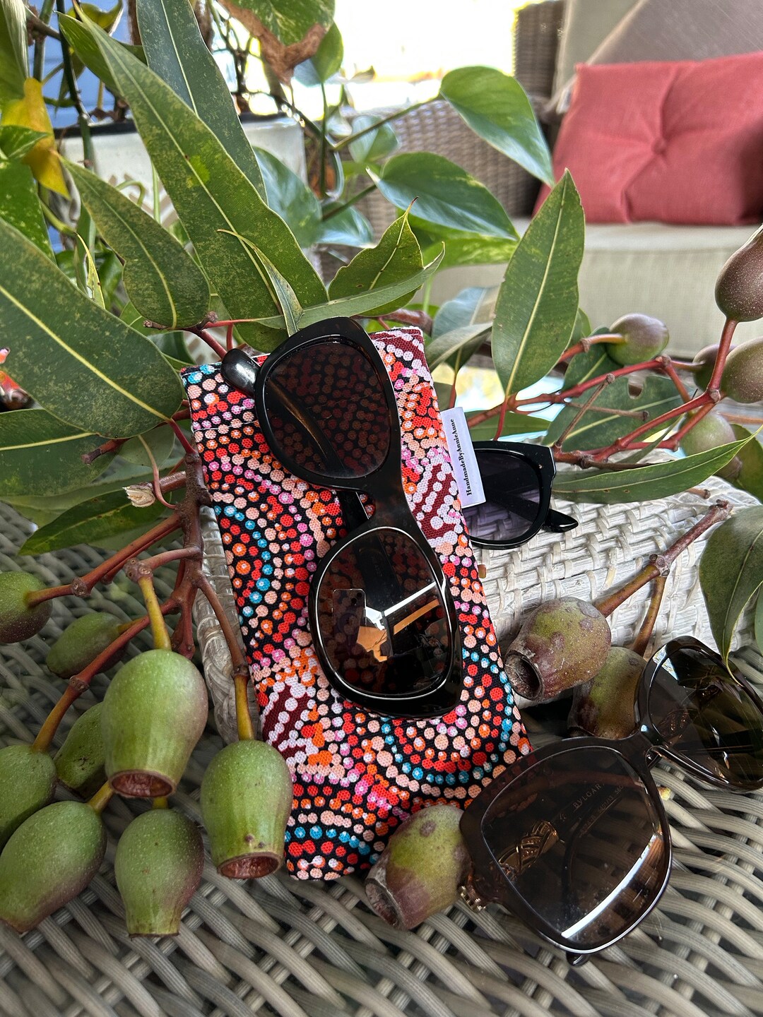 Indigenous Padded Sunglasses/ Glasses Case Indigenous Pattern ...