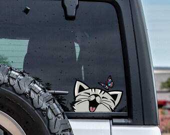 Rear Window Decal Cat - Etsy