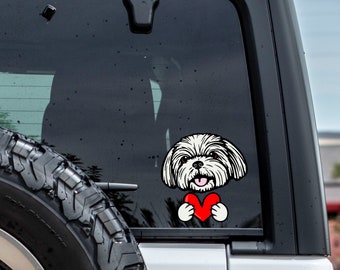 Shitzu Car Decal - Etsy