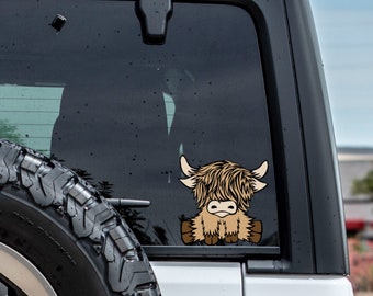 Mini Highland Cow - Etsy