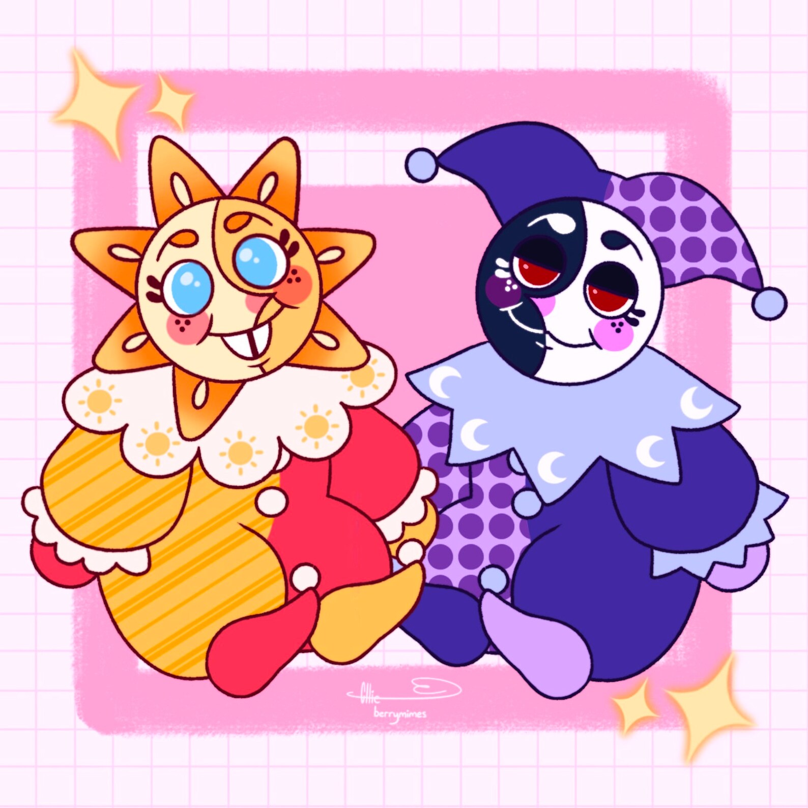 Sundrop & Moondrop Dolls Mini Print - Etsy