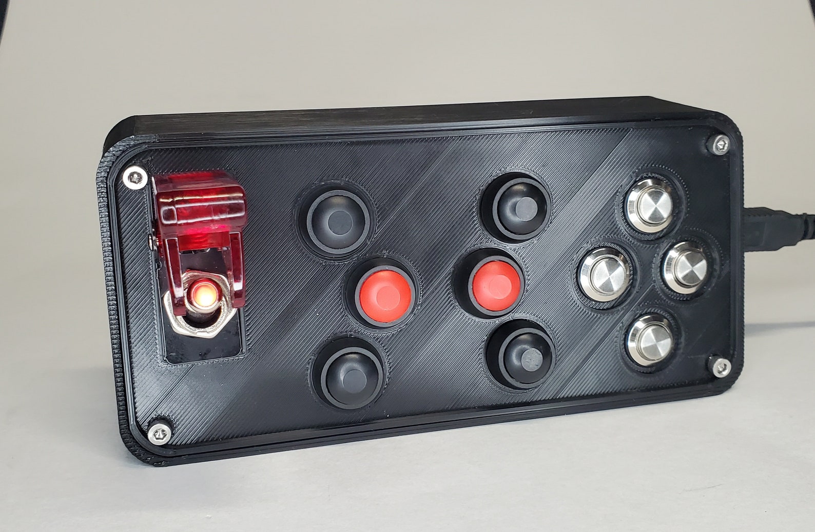 Sim Racing 10 Button One Led Toggle Switch Angled Front - Etsy