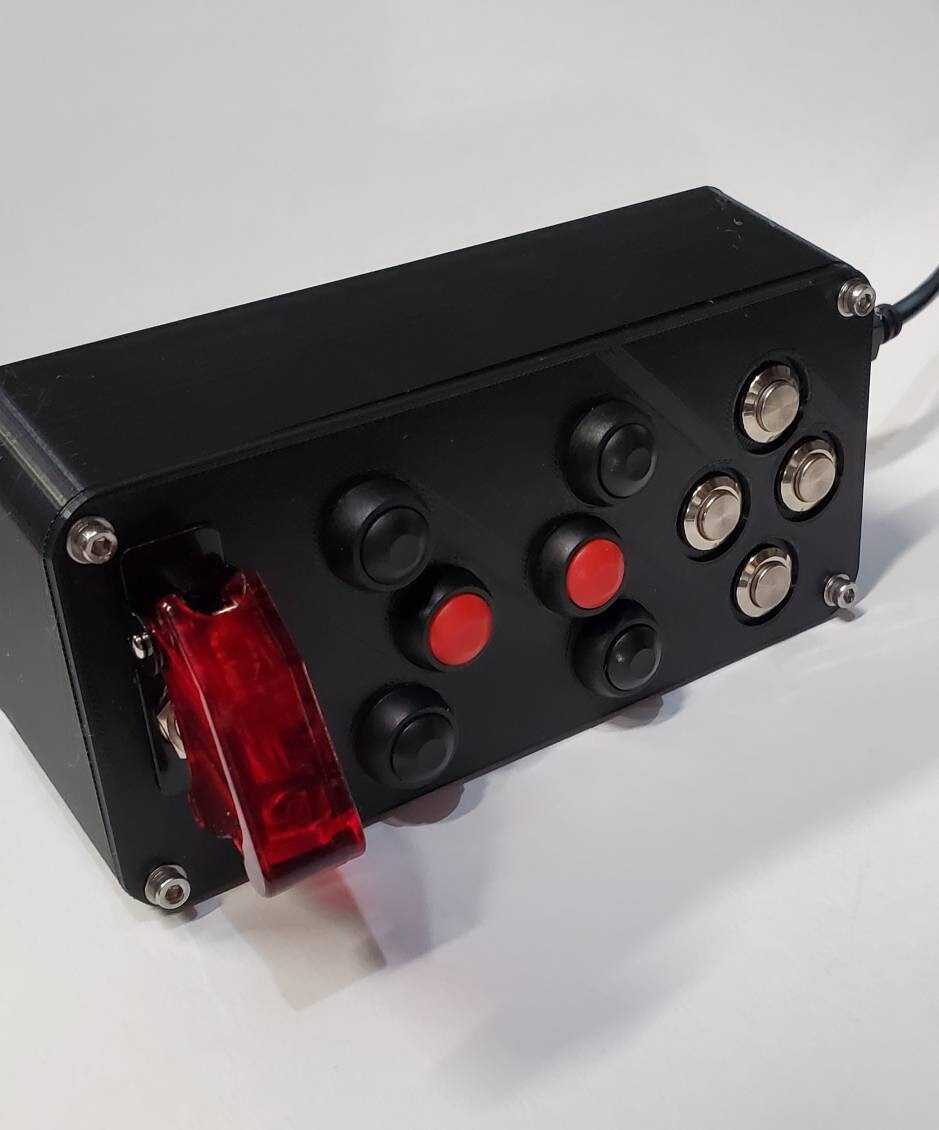 Sim Racing 10 Button One Led Toggle Switch Angled Front - Etsy