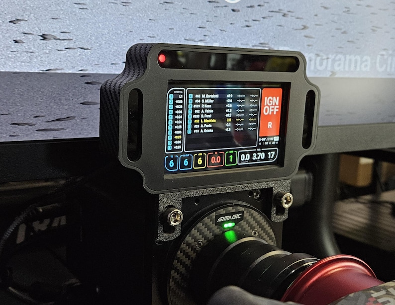 Sim Racing Dashboard: 4.3" Vocore Touchscreen Display With 24 Leds - Etsy