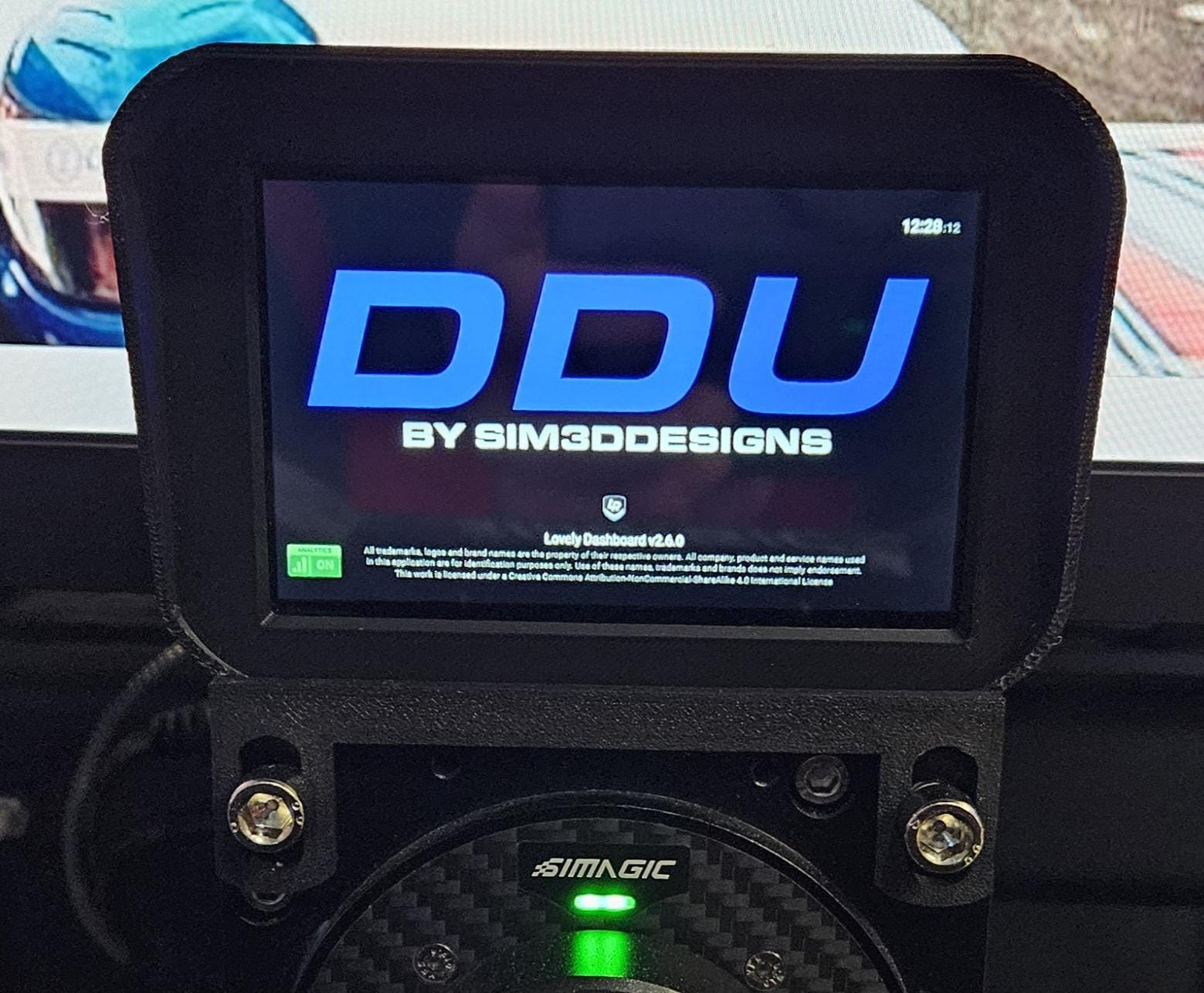 Sim Racing PC Dashboard: 4.3" Vocore Touchscreen Display - Etsy