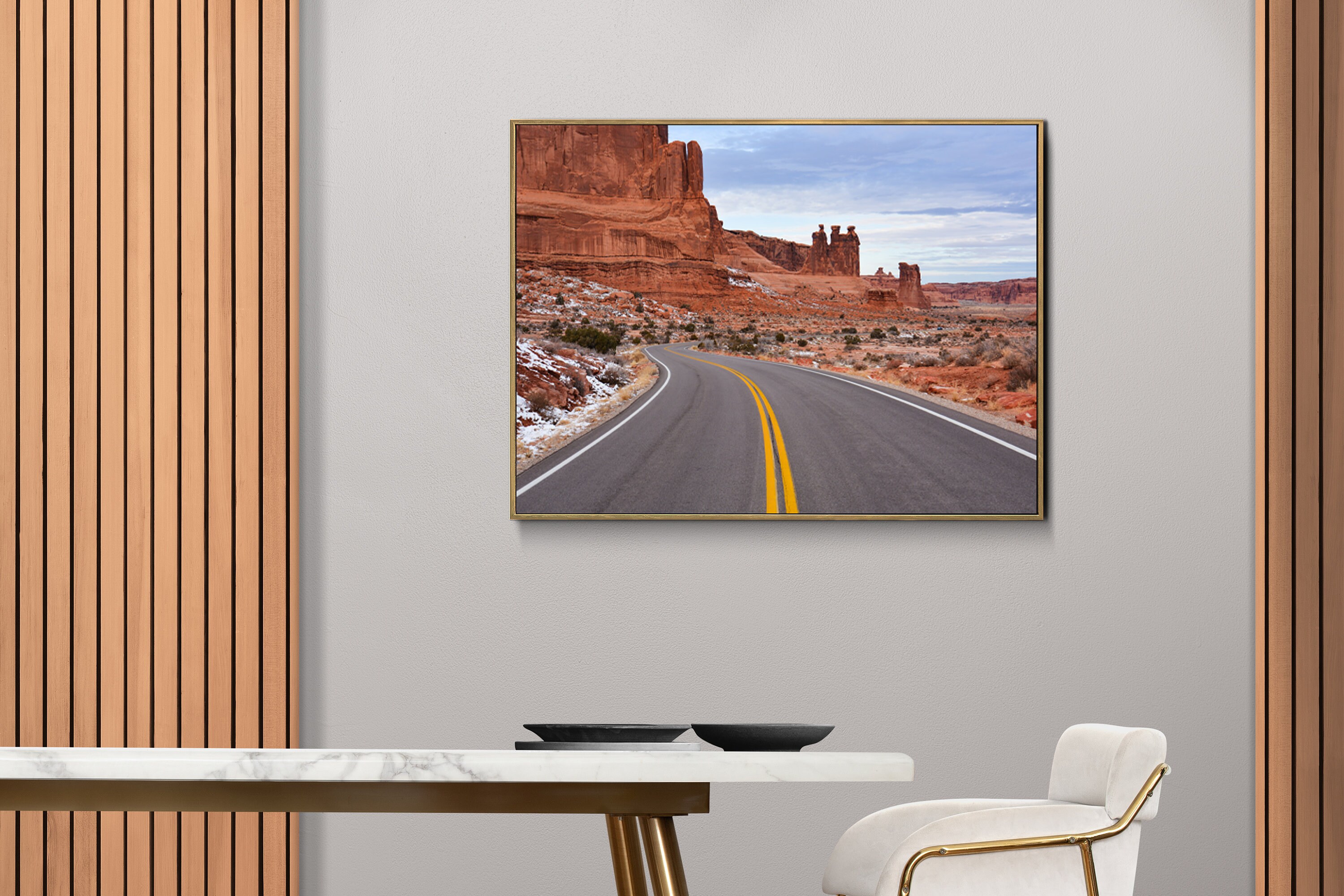 Utah Mesa Curve Road Art Print, Utah Photography Art, Landscape Wall ...