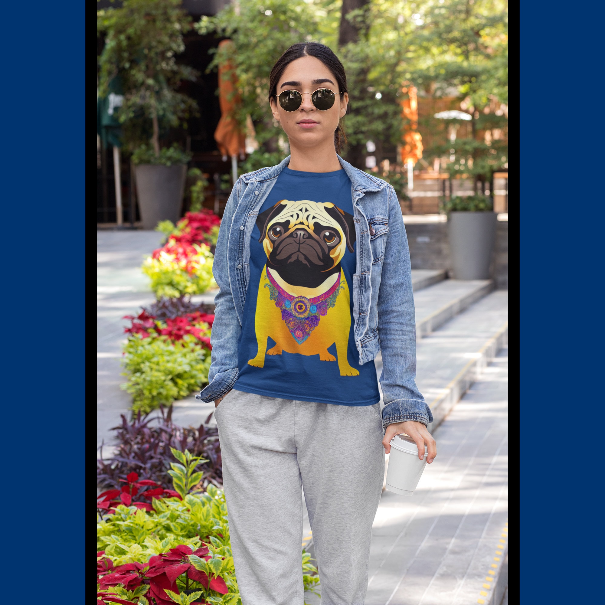 Pug PNG Design | Sublimation Printables POD | Unlimited Commercial ...