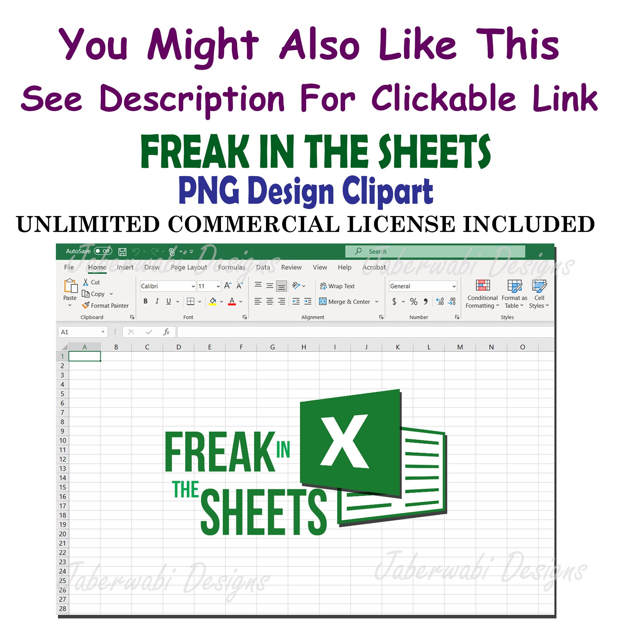 Funny PNG Design | Excel Freak in the Sheets PNG | Graphic| Download ...
