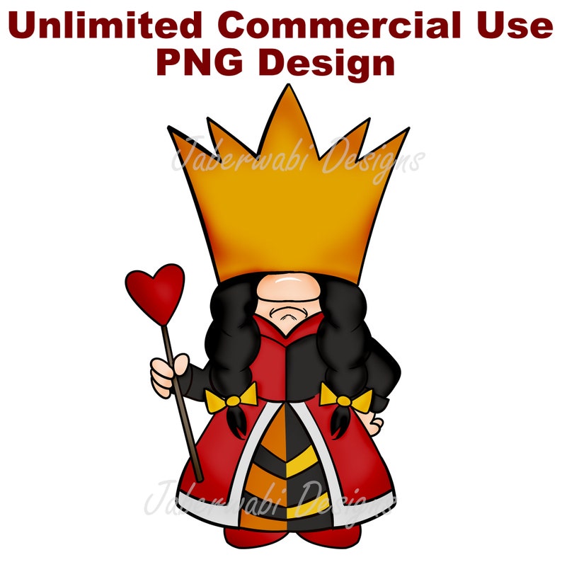 Red Queen & White Rabbit Gnomes PNG Design Set |alice in Wonderland ...