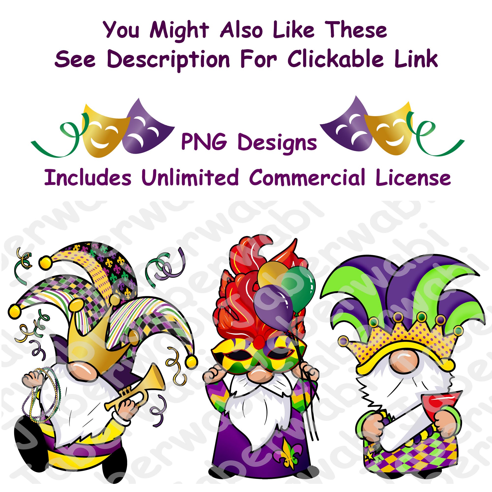Mardi Gras Gnomes Set1 PNG Designs | Fat Tuesday Shrove Gnomes ...