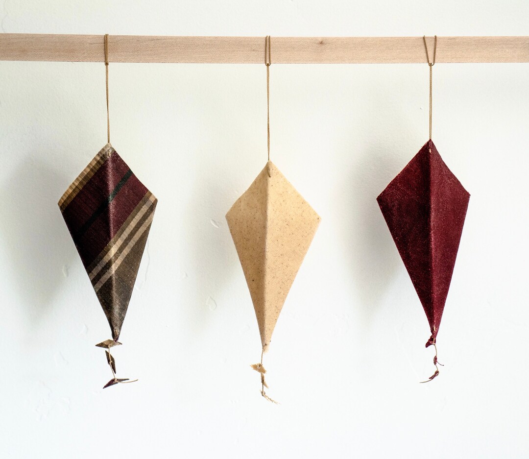 Waxed Canvas Kite Ornament - Etsy