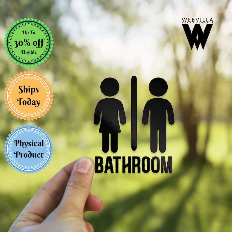 Men and Women Restroom Sign - Etsy