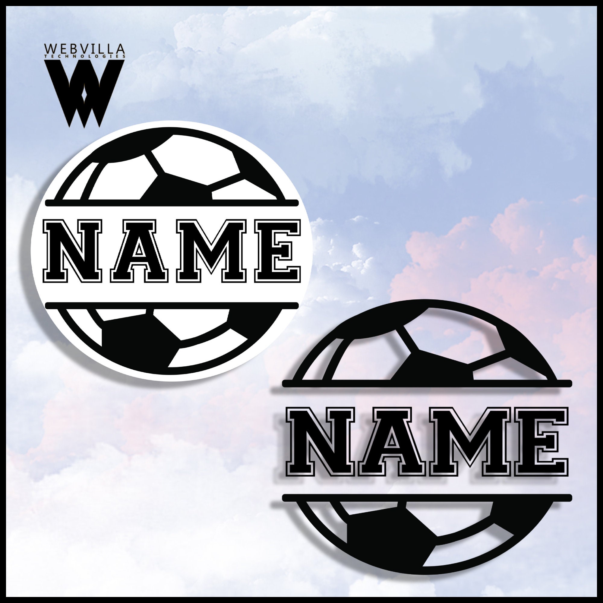 Personalized Soccer Ball With Name Sticker, Permanent Vinyl Decal ...
