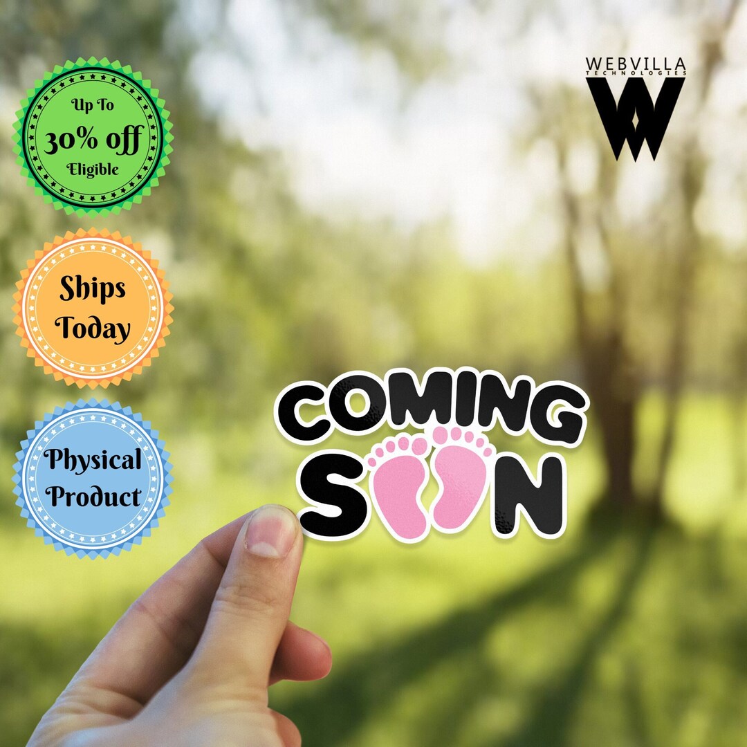 Coming Soon Baby Girl Decal for Car Baby Girl Laptop Sticker - Etsy