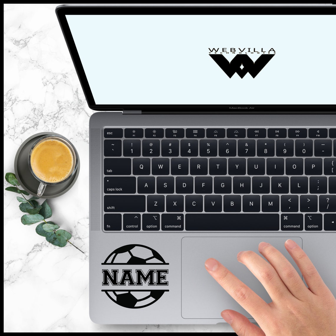 Personalized Soccer Ball With Name Sticker, Permanent Vinyl Decal ...