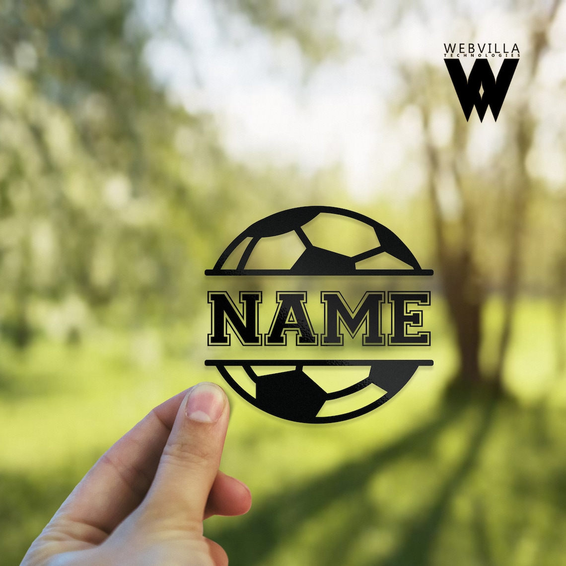 Personalized Soccer Ball With Name Sticker, Permanent Vinyl Decal ...