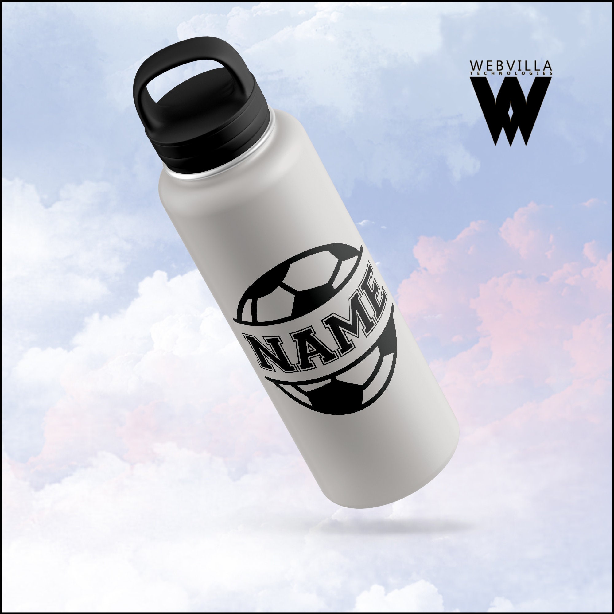 Personalized Soccer Ball With Name Sticker, Permanent Vinyl Decal ...