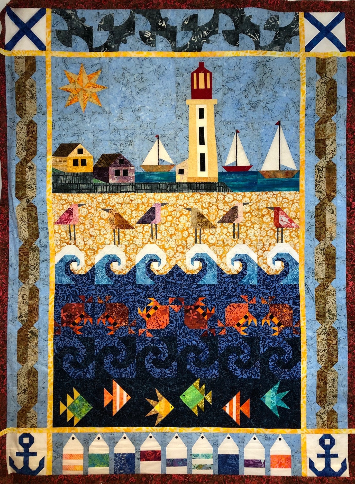 NAUTICAL Quilt Pattern, From Gull's Nest Quilts - Etsy