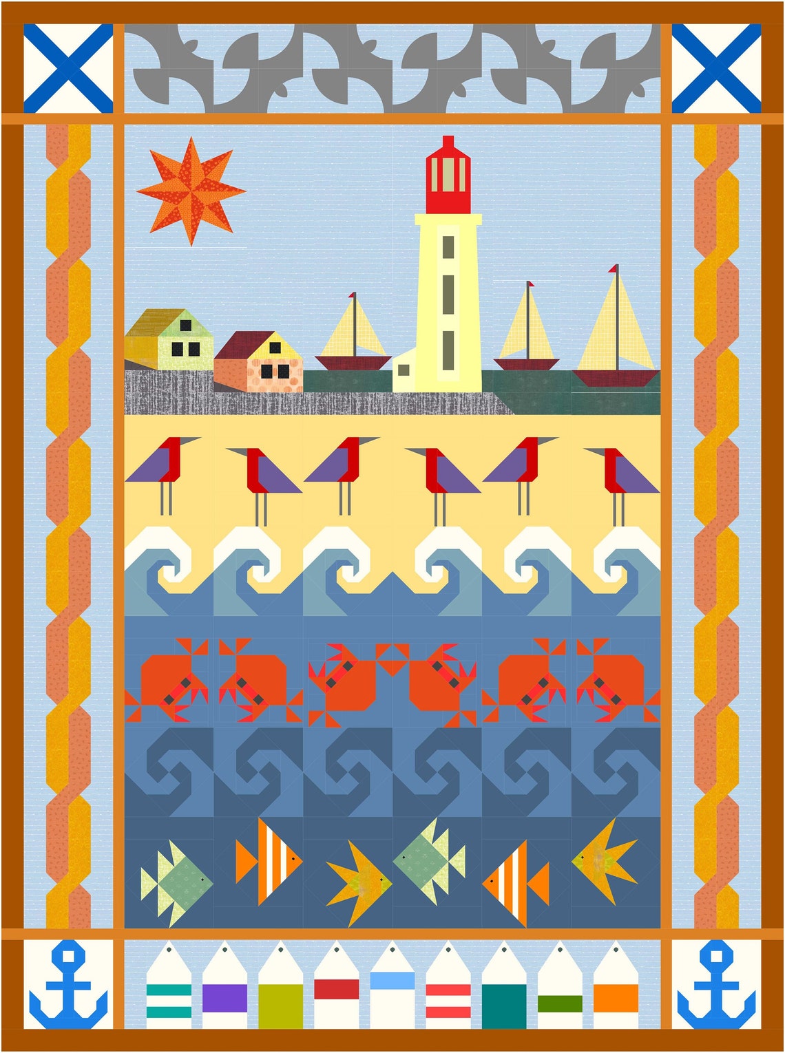 NAUTICAL Quilt Pattern, From Gull's Nest Quilts - Etsy