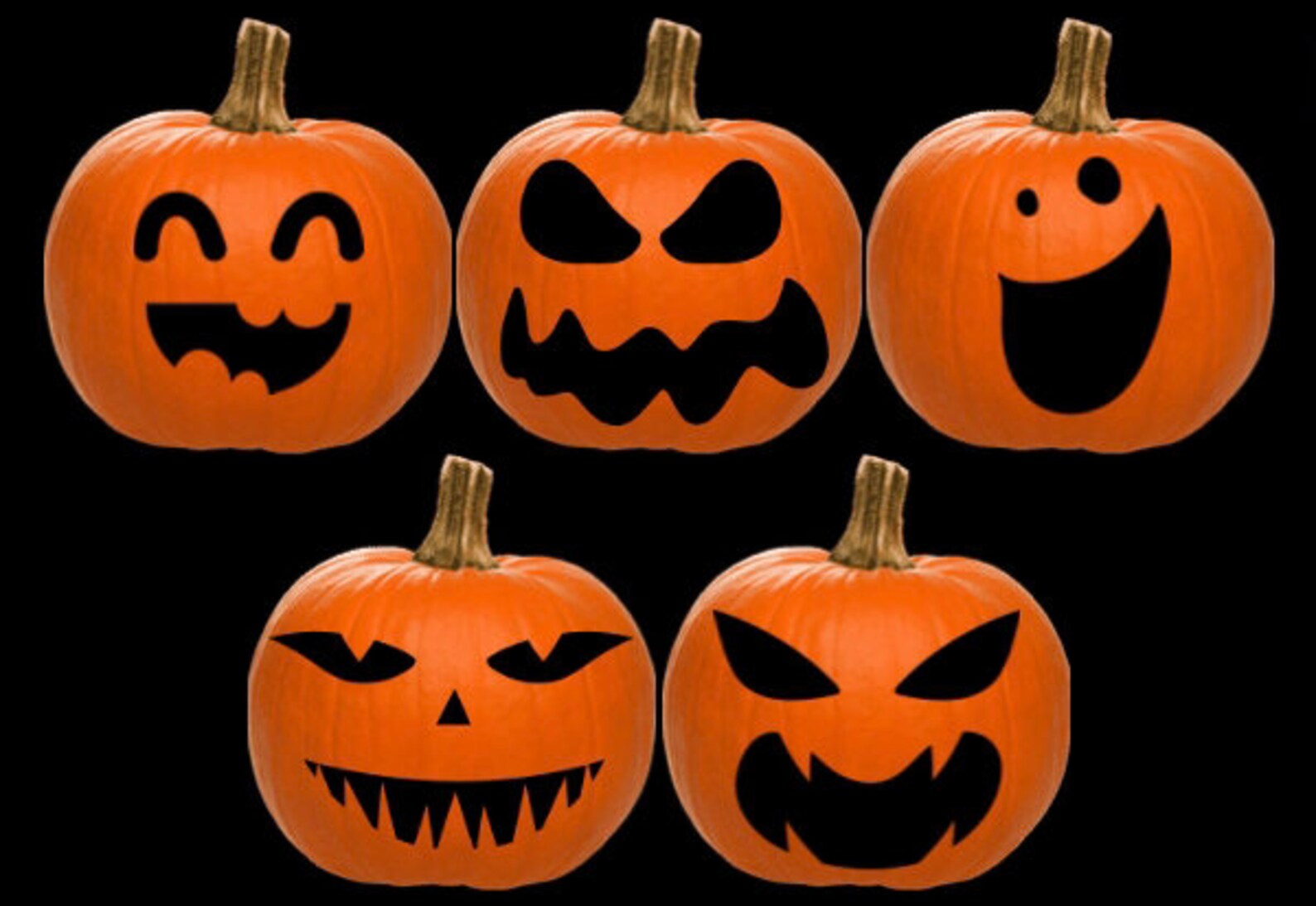 50 EASY Pumpkin Carvings - Etsy Canada