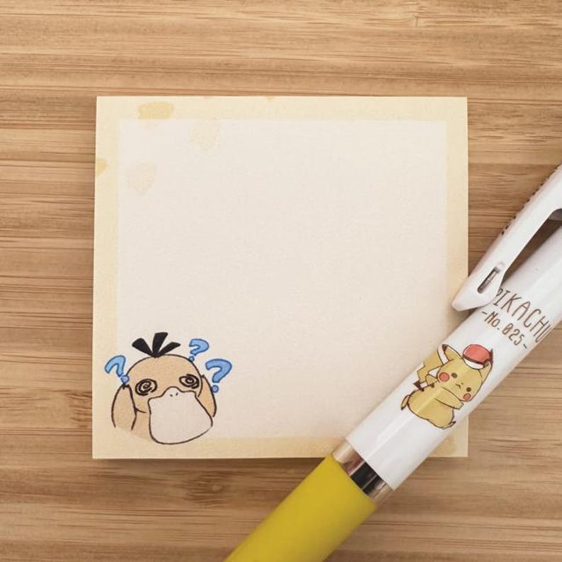 Psyduck Thinking is Hard Post-it® Notes | Cute Funny Relatable ...