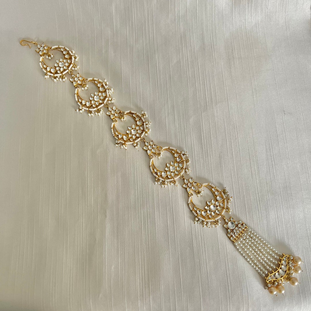 Pachi Kundan Hair Braid Tyanni Inspired - Etsy