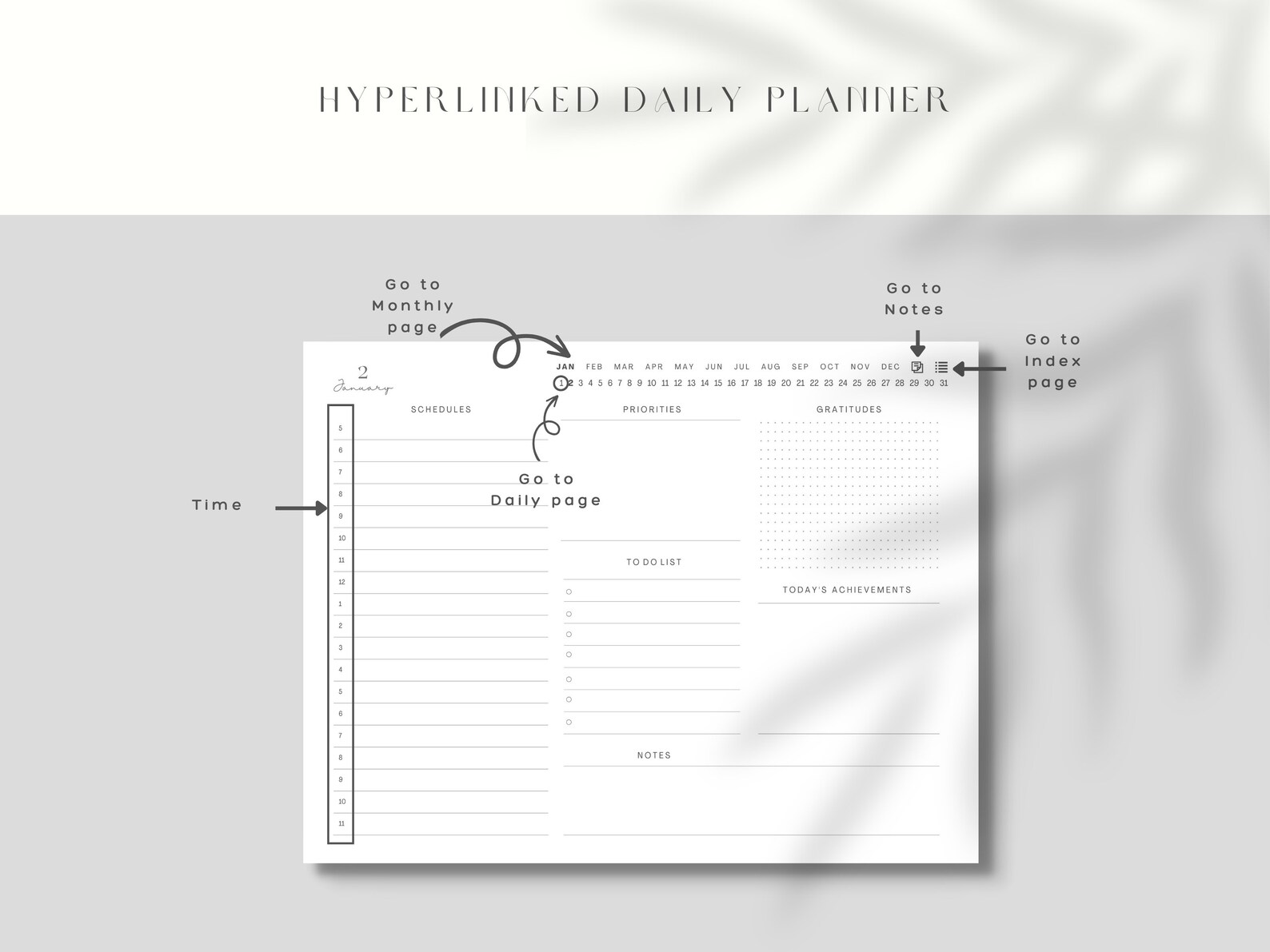 2024 Simple Minimalist Digital Planner Modern Minimalist Planner ...