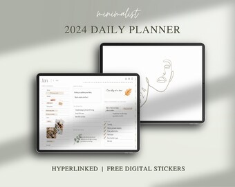 2024 Simple Minimalist Digital Planner Modern Minimalist Planner ...